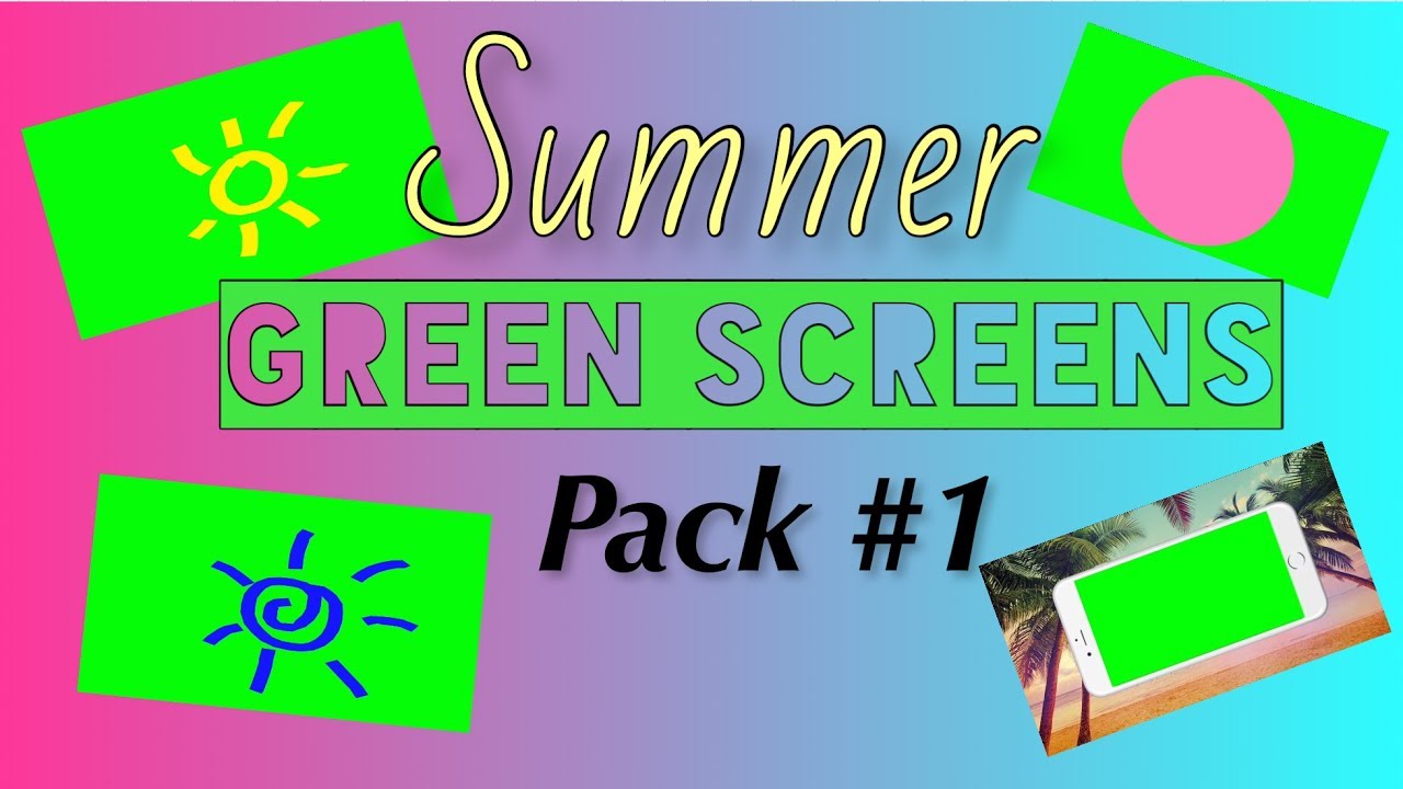 Summer Green Screens Pack #1 | Doodles and Transtions - YouTube