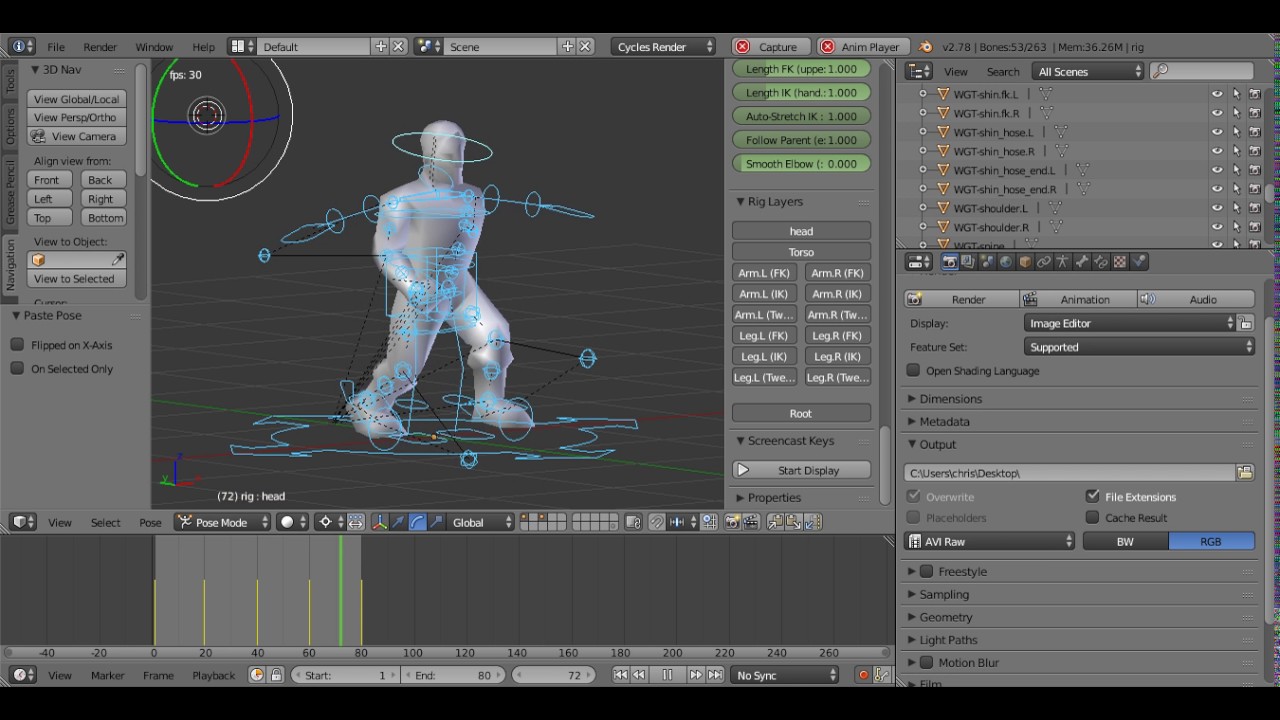 Test animation Blender too - YouTube