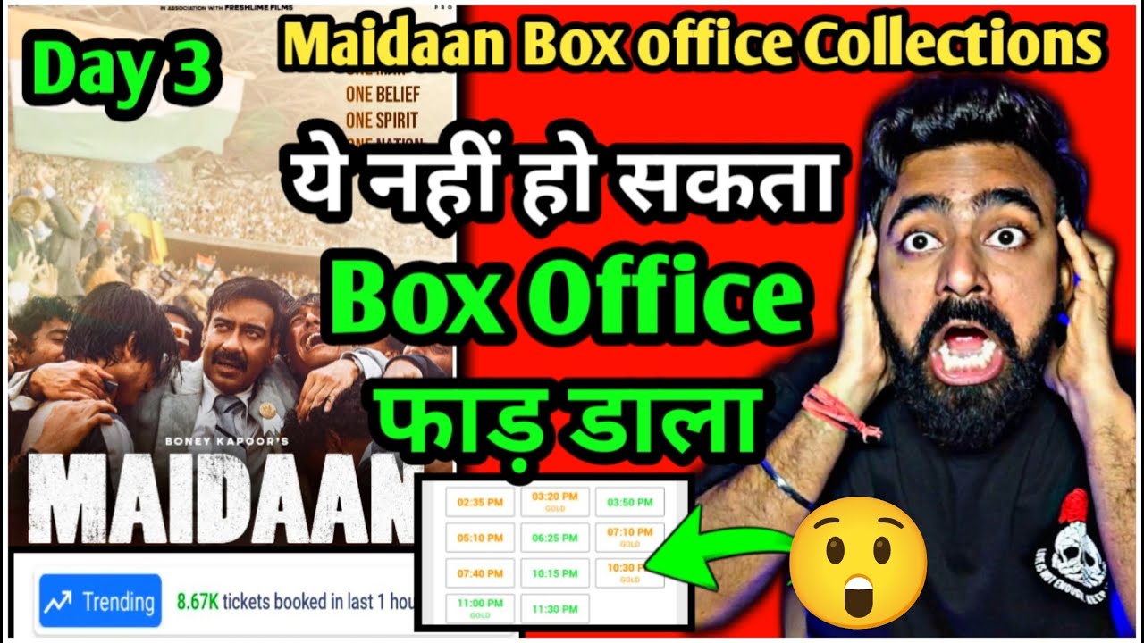 Maidaan Box Office Collections Day 3 | Maidaan VS BMCM Day 3 Collection ...