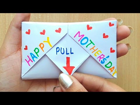 DIY - SURPRISE MESSAGE CARD FOR MOTHER'S DAY | Pull Tab Origami ...