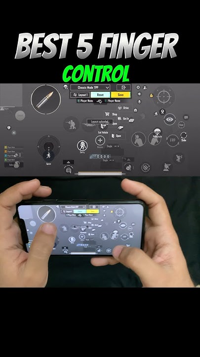 Best 5 finger control code sensitivity #pubg #bgmi #control #handcam #sesnitivity #settings # ...