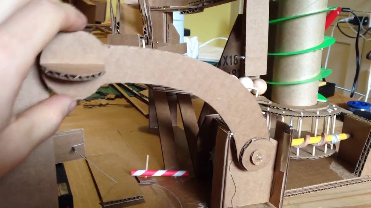 Mini Rube Goldberg Machine - How it works - YouTube