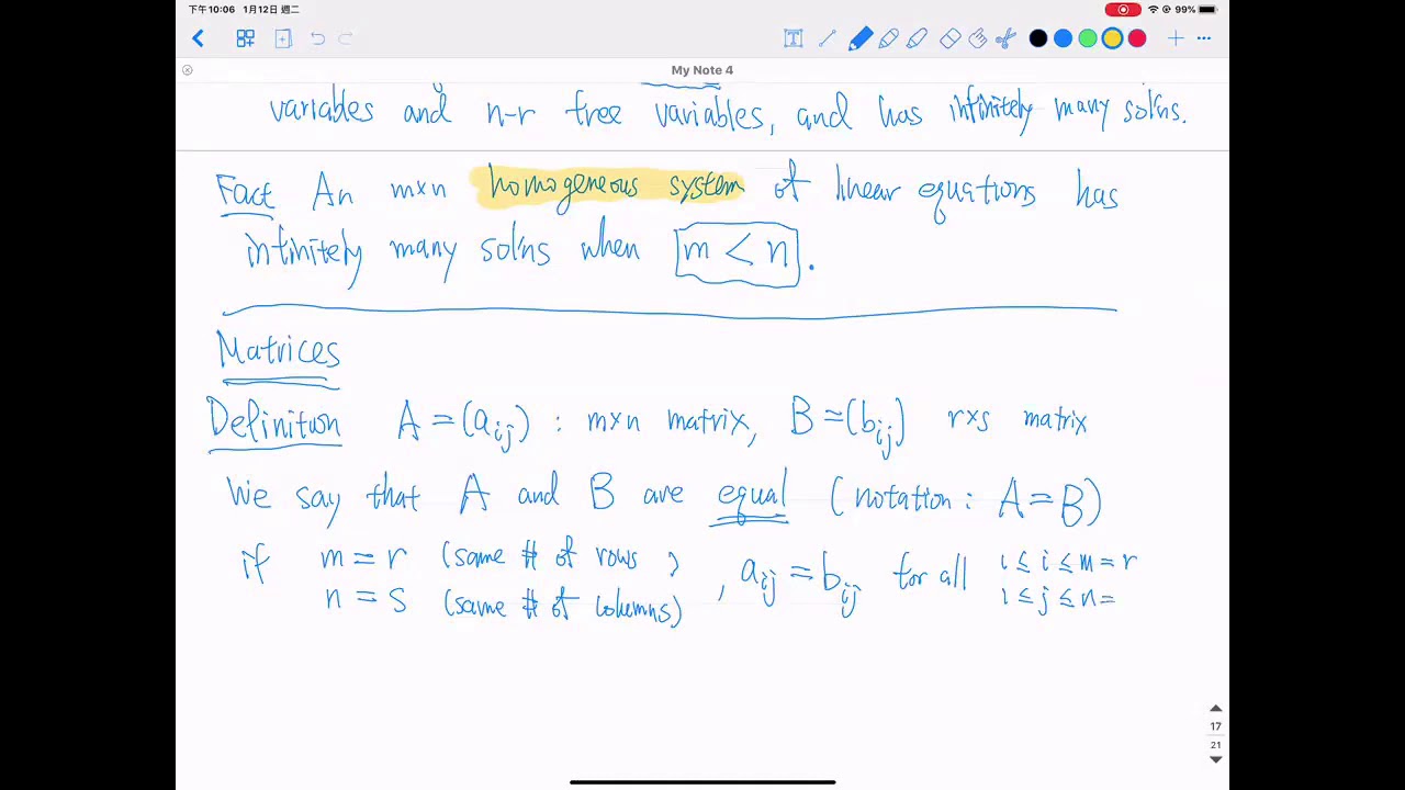 Linear Algebra Lecture 5 - YouTube