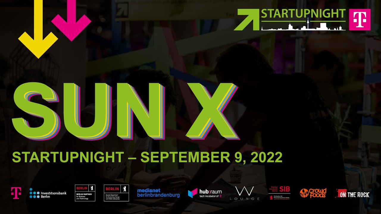 SUN X - Startupnight - YouTube