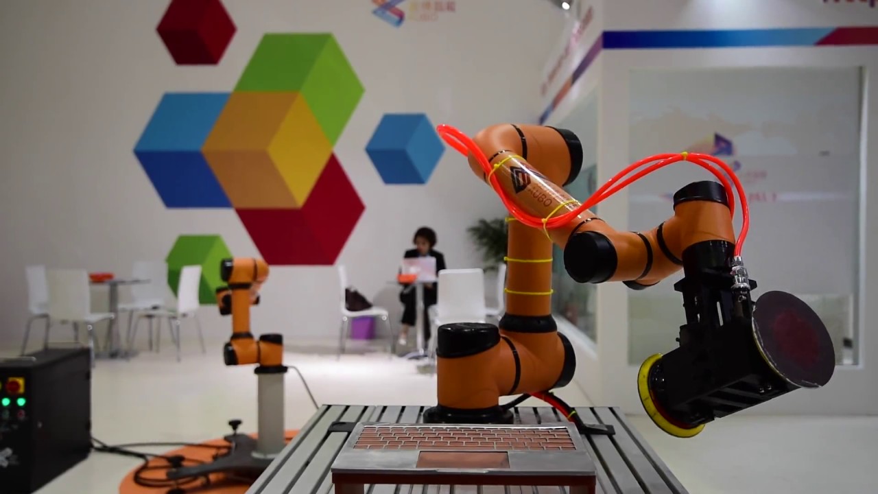 AUBO - i5 Robot Polishing - YouTube