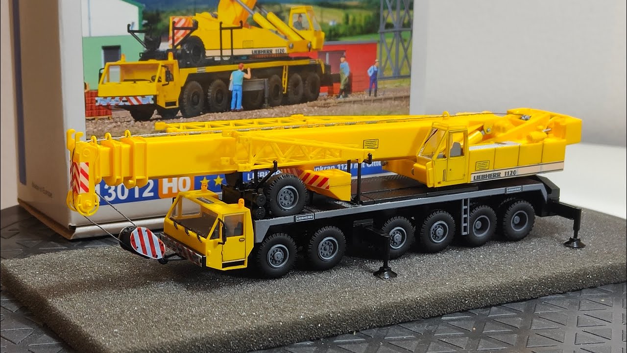 Kibri 13012 Liebherr Telescopic Crane 1120 HO 1/87 in 4K รถเครนประกอบ ...