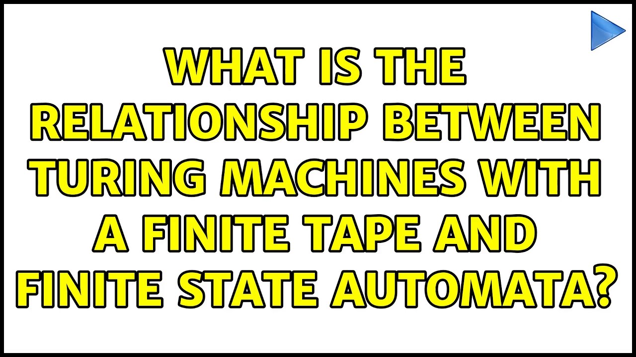 What is the relationship between Turing Machines with a finite tape and ...