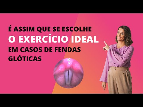 É assim que se escolhe o exercício ideal em casos de fendas gloticas ...