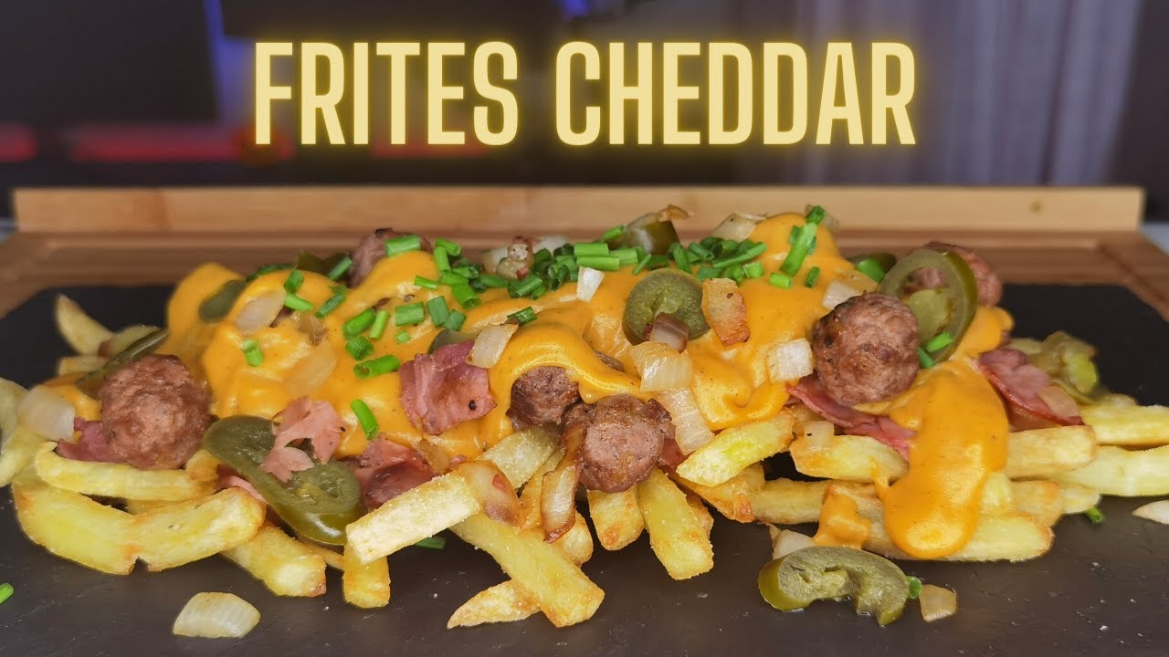 FRITES MAISON au CHEDDAR BACON ET MINI BOULETTES DE VIANDE - YouTube