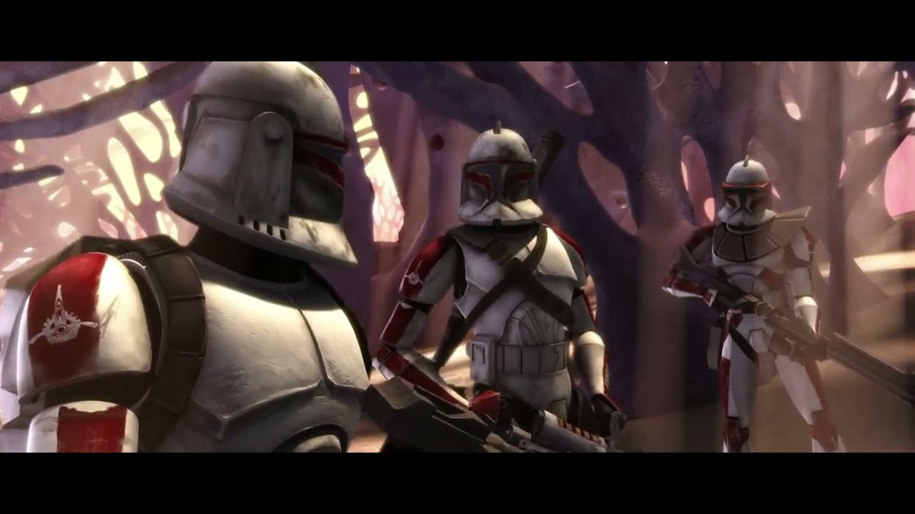 Commander Thire, Jek & Rys ambush the droids with the help of Yoda ...