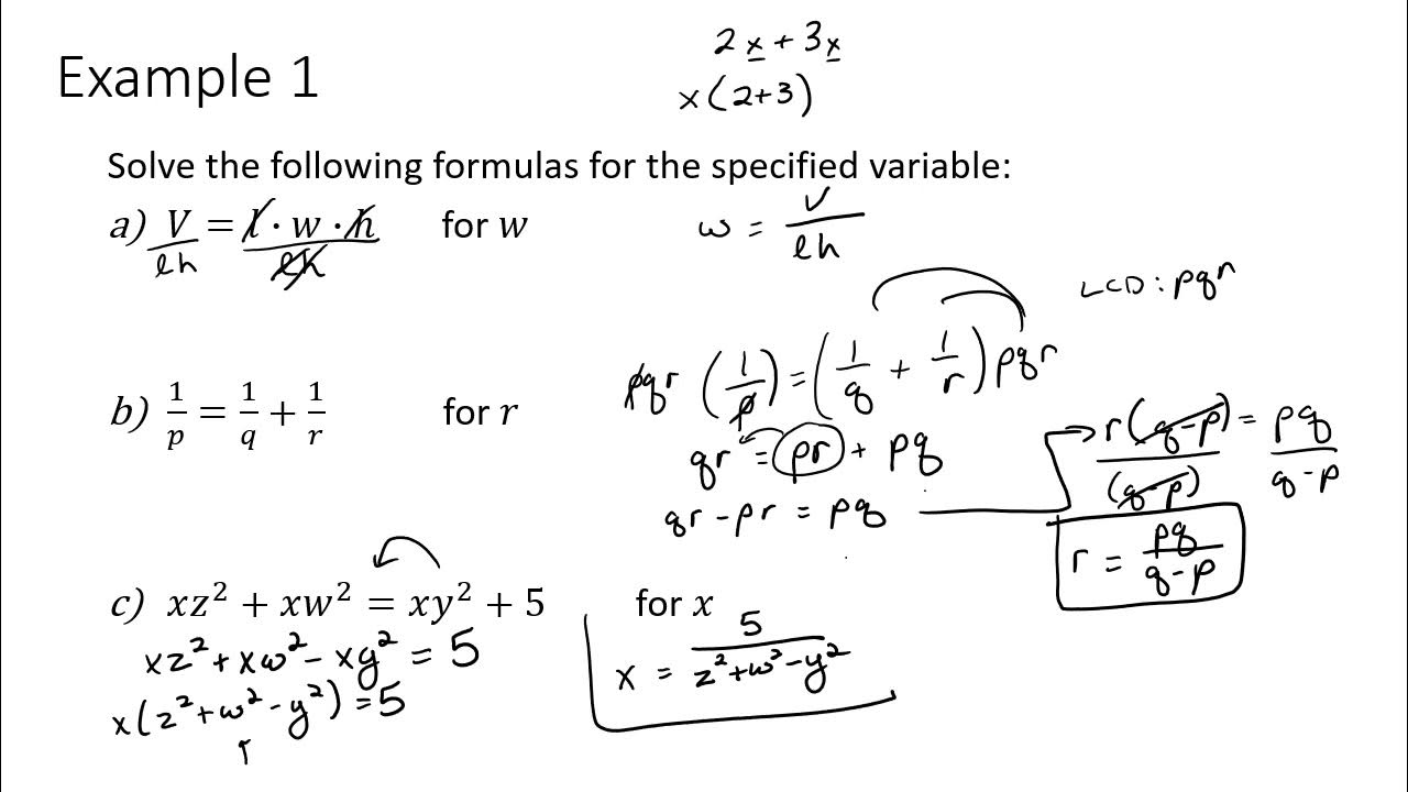 Math 101 Section 1.2 Lecture (Constructing Models to Solve Problems) - YouTube