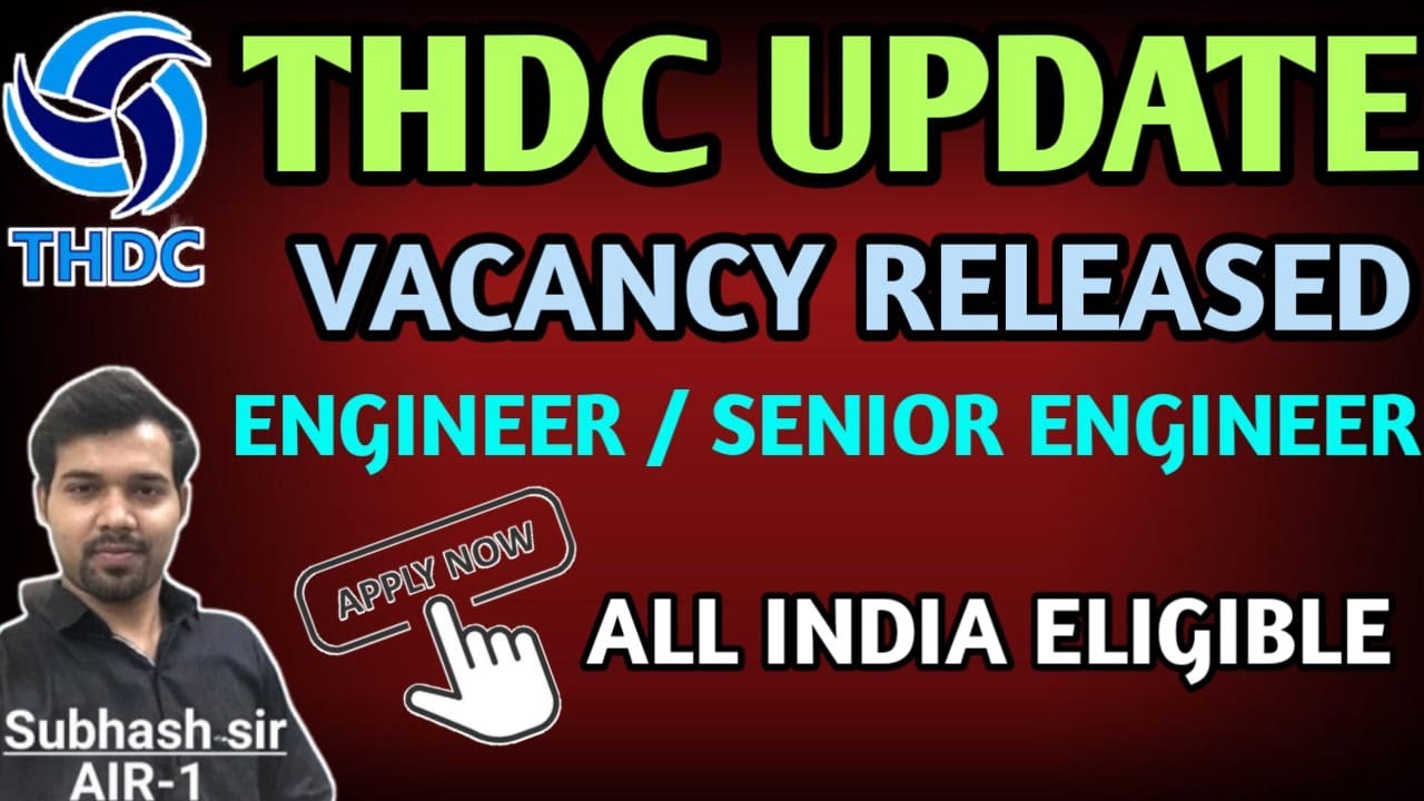 THDC RECRUITMENT 2023 | THDC RECRUITMENT ELECTRICAL ENGINEER | JESCORER ...