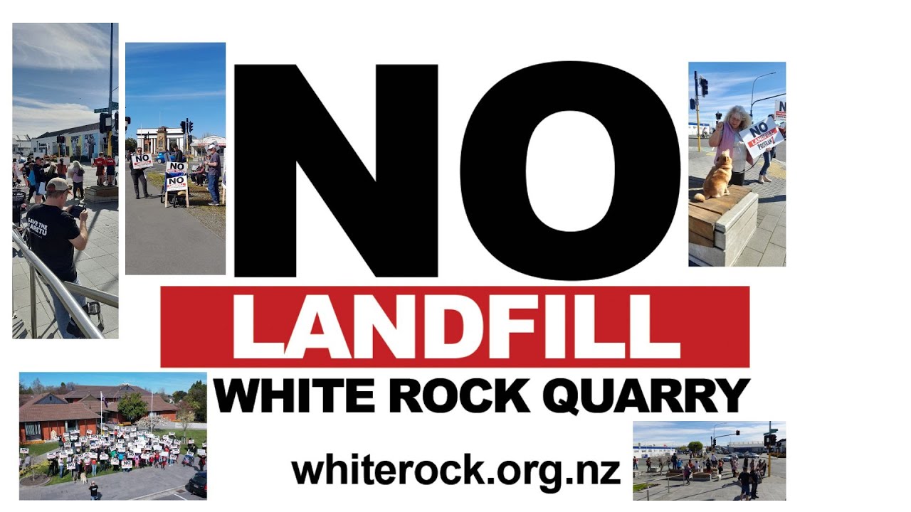 No Landfill White Rock Quarry Loburn canterbury New Zealand whiterock ...