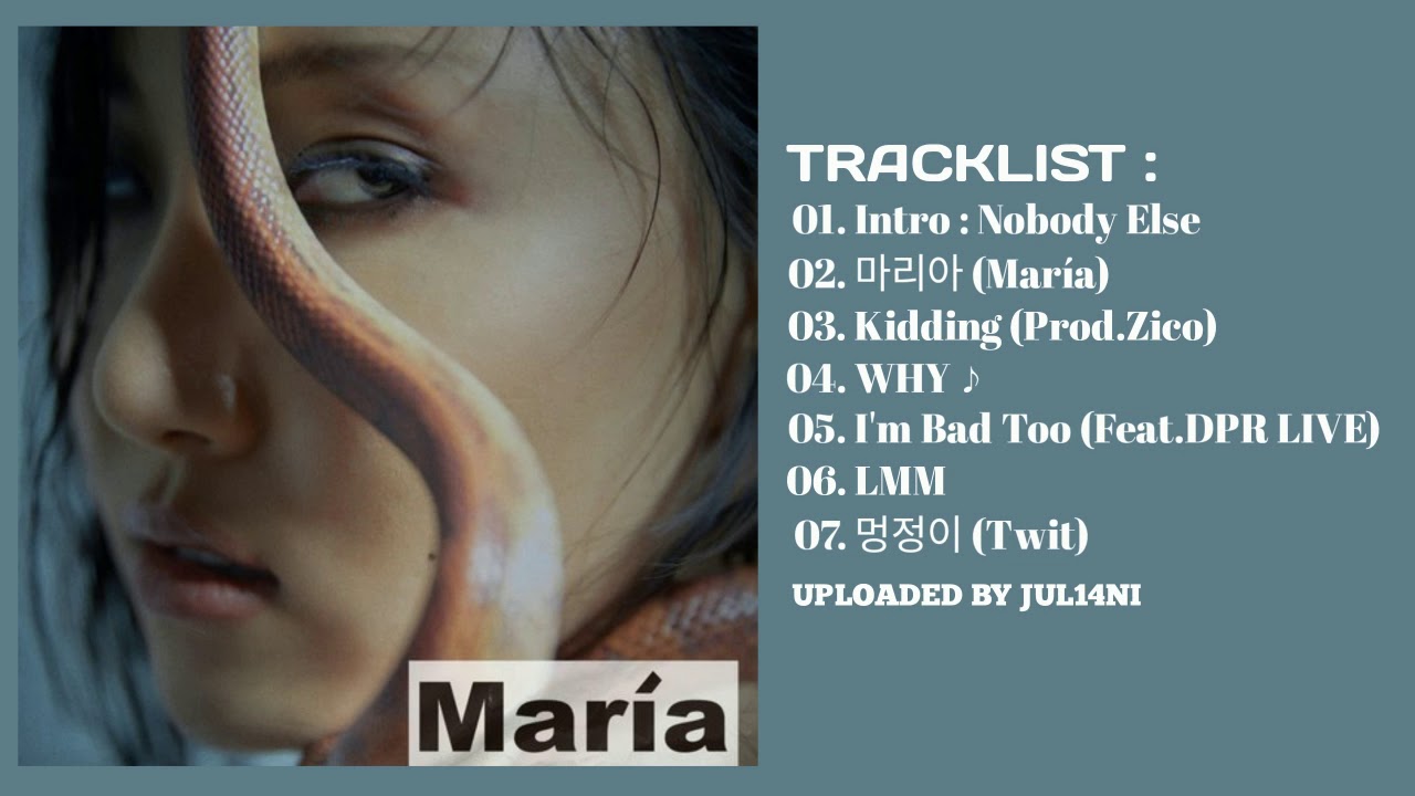 [FULL ALBUM] Hwasa 화사 - 1St Mini Album 'María' - YouTube