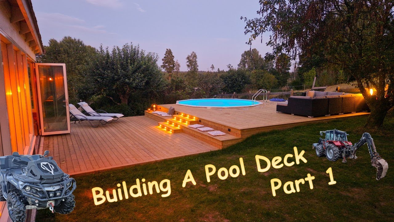 Building A Pool Deck Part 1 - YouTube