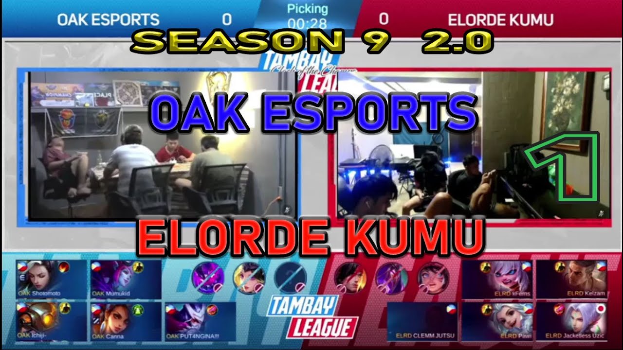 OAK ESPORTS VS ELORDE KUMU (RND 1) TAMBAY LEAGUE S9 GAME#2 2021 06 20 ...
