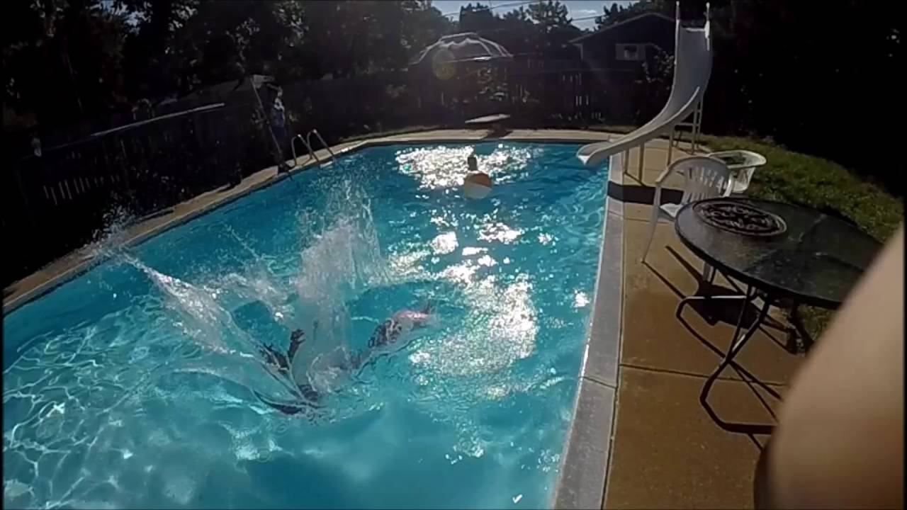 Kid Jumps in Pool with Mermaid Outfit! - YouTube