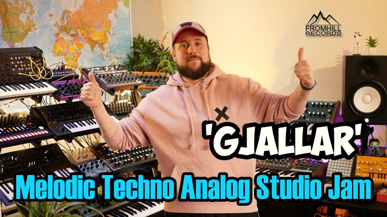 Melodic Techno Analog Studio Jam - 'Gjallar' - YouTube