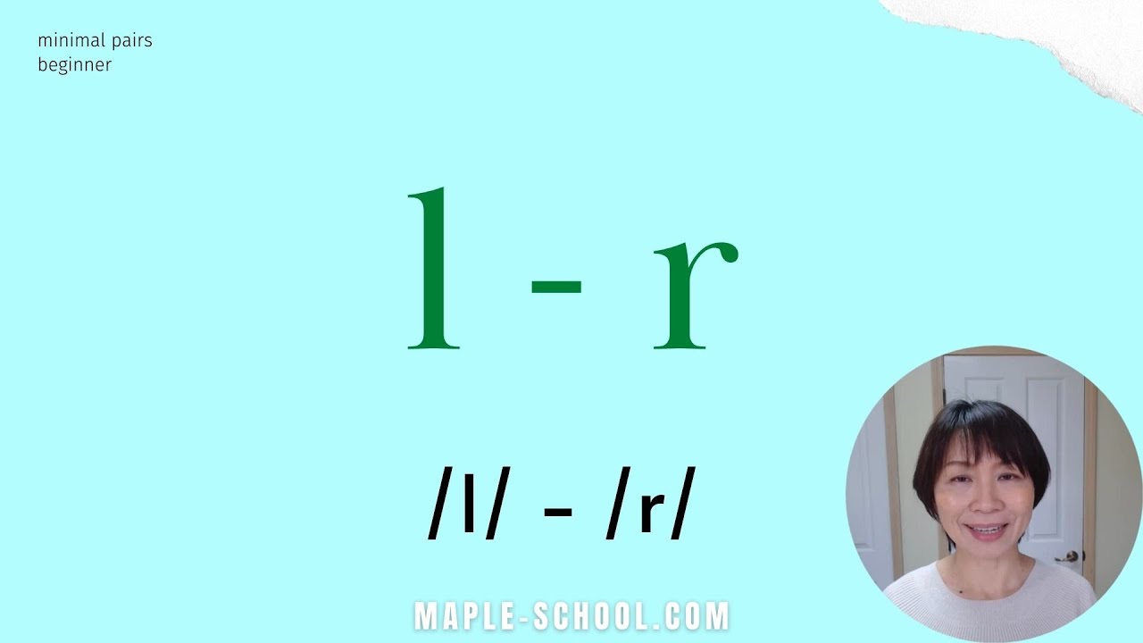 Minimal Pairs [l-r] beginner - YouTube