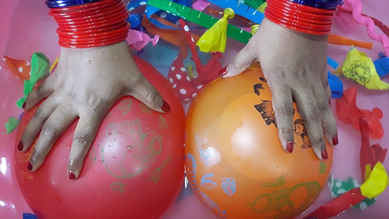 HOW TO BLOW A BALLOON // BALLOONS POPPING AND BURSTING - YouTube