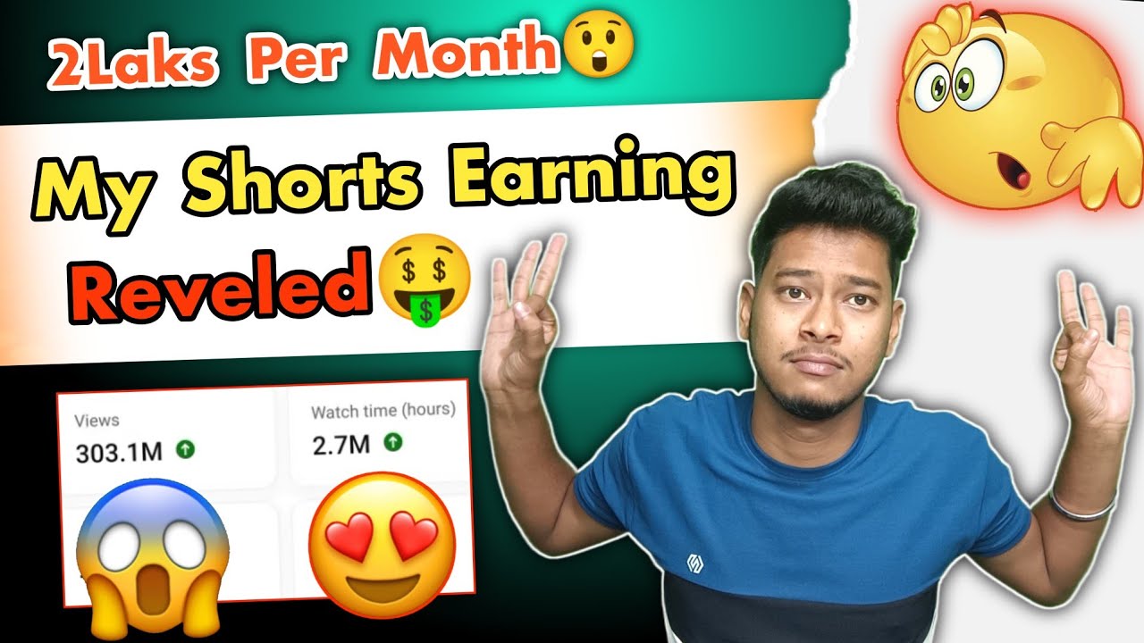 Short Video Earning Youtube | My Shorts Earning Reveled🤑2Laks😲 - YouTube