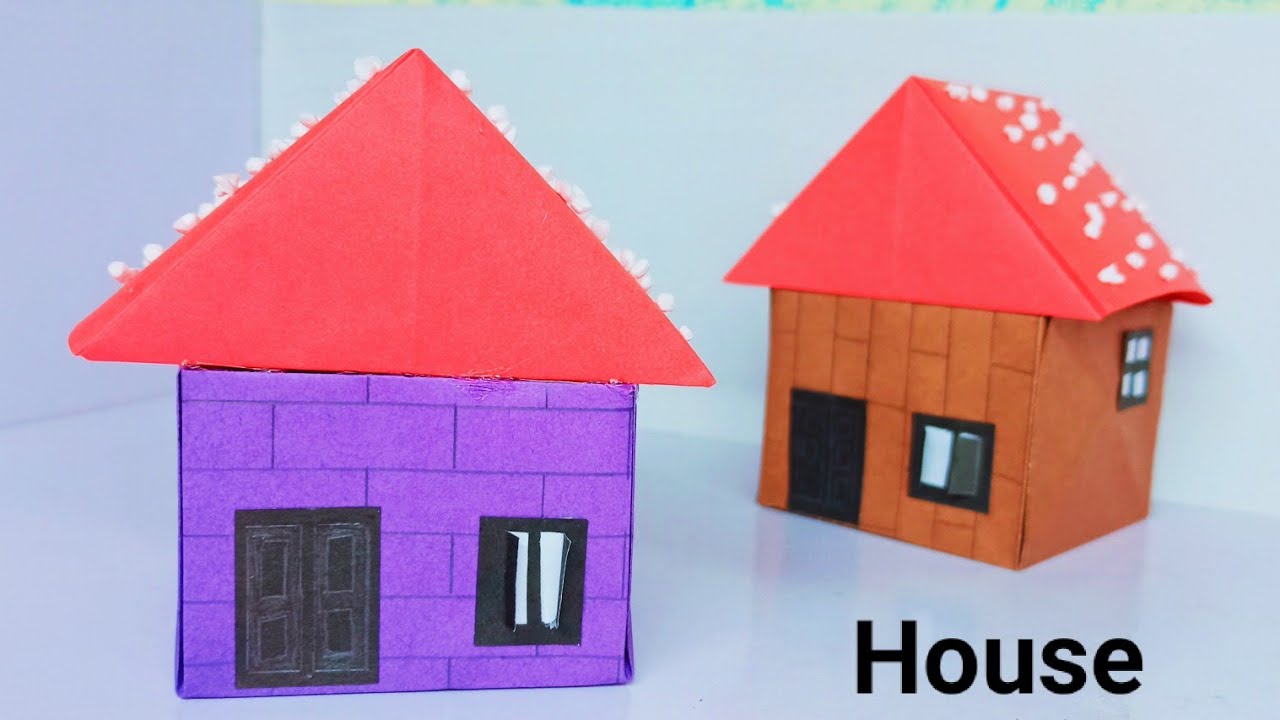How to Make Paper House || House With Paper || Origami Home Easy ...