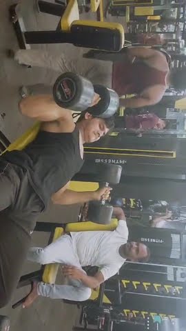 challengevideo in Dumble press cheast workout 35 kg in each hands - YouTube