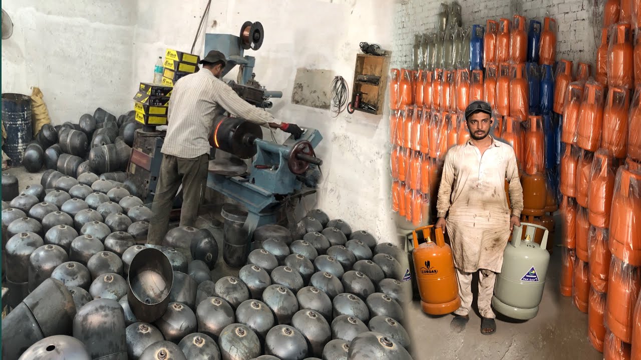 Amazing Process of Making LPG Gas Cylinders || Mass Production of LPG ...