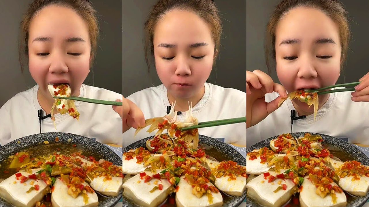 Asmr Mukbang No Talking Spicy Food Challenge Chinese Eating Food | Fish ...