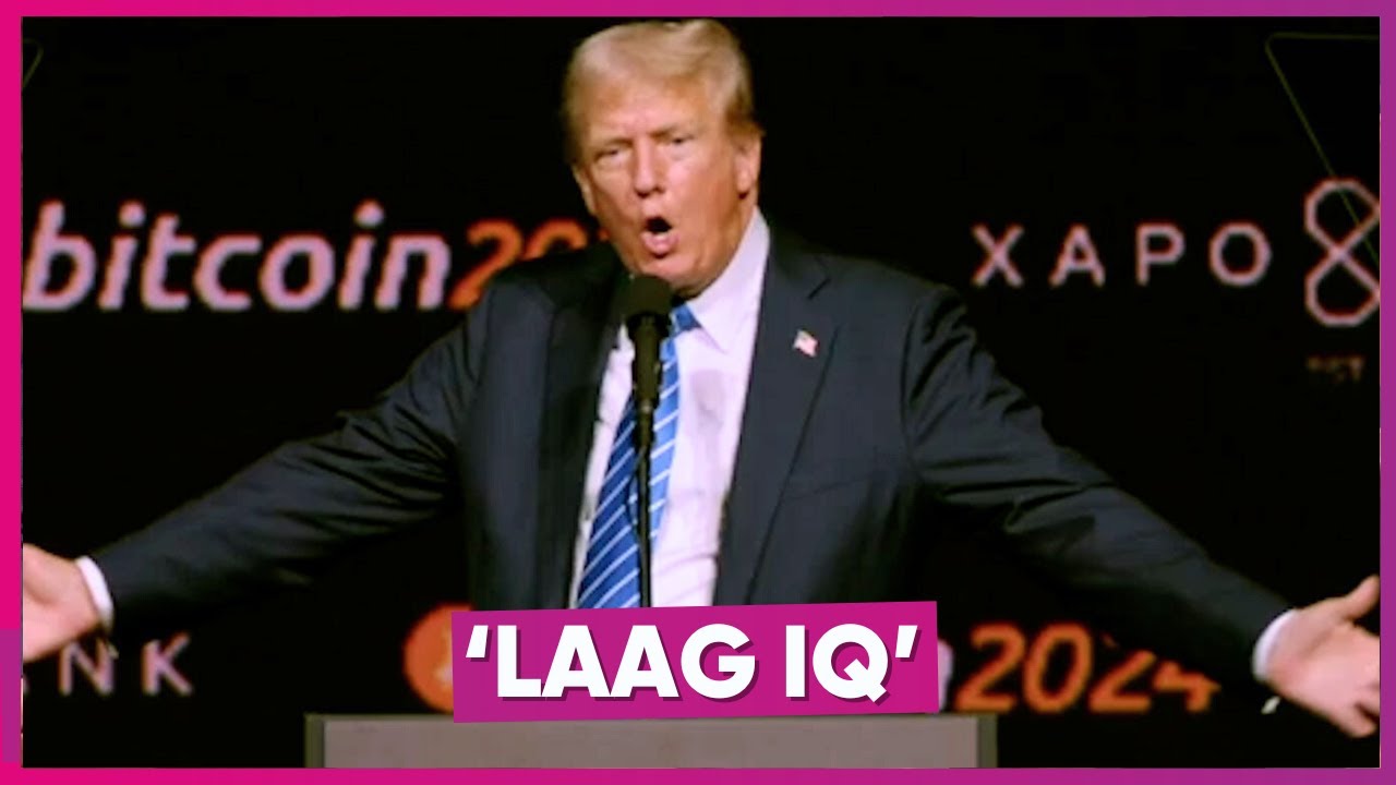 Trump deelt lelijke sneer uit aan Harris - YouTube