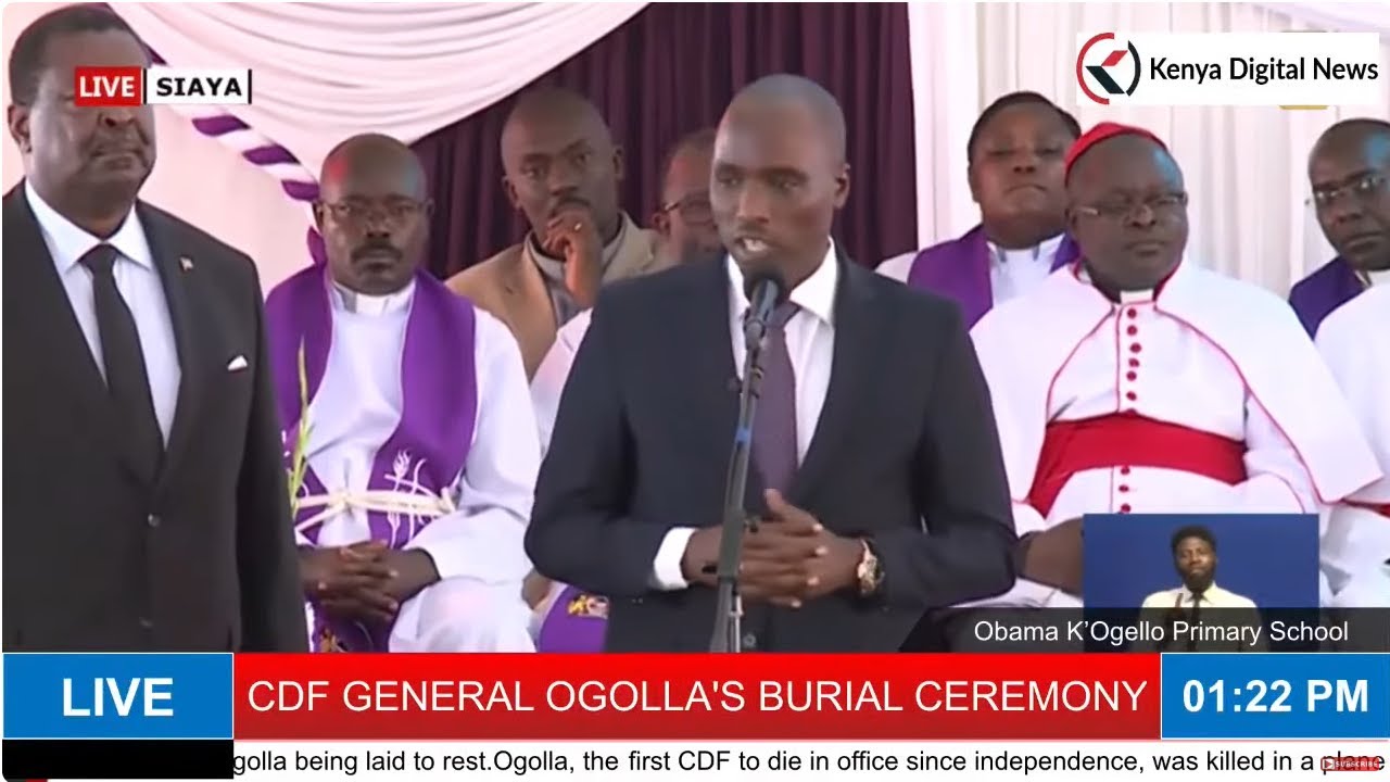 Tanzania Deputy Prime Minister's tribute as CDF General Ogolla is laid ...