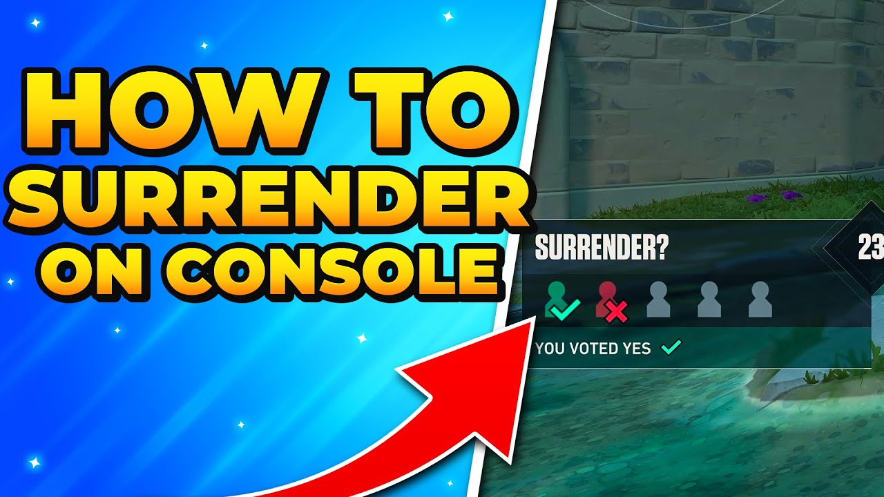 How to Surrender on Valorant Console - PS5 & Xbox Series X/S - YouTube