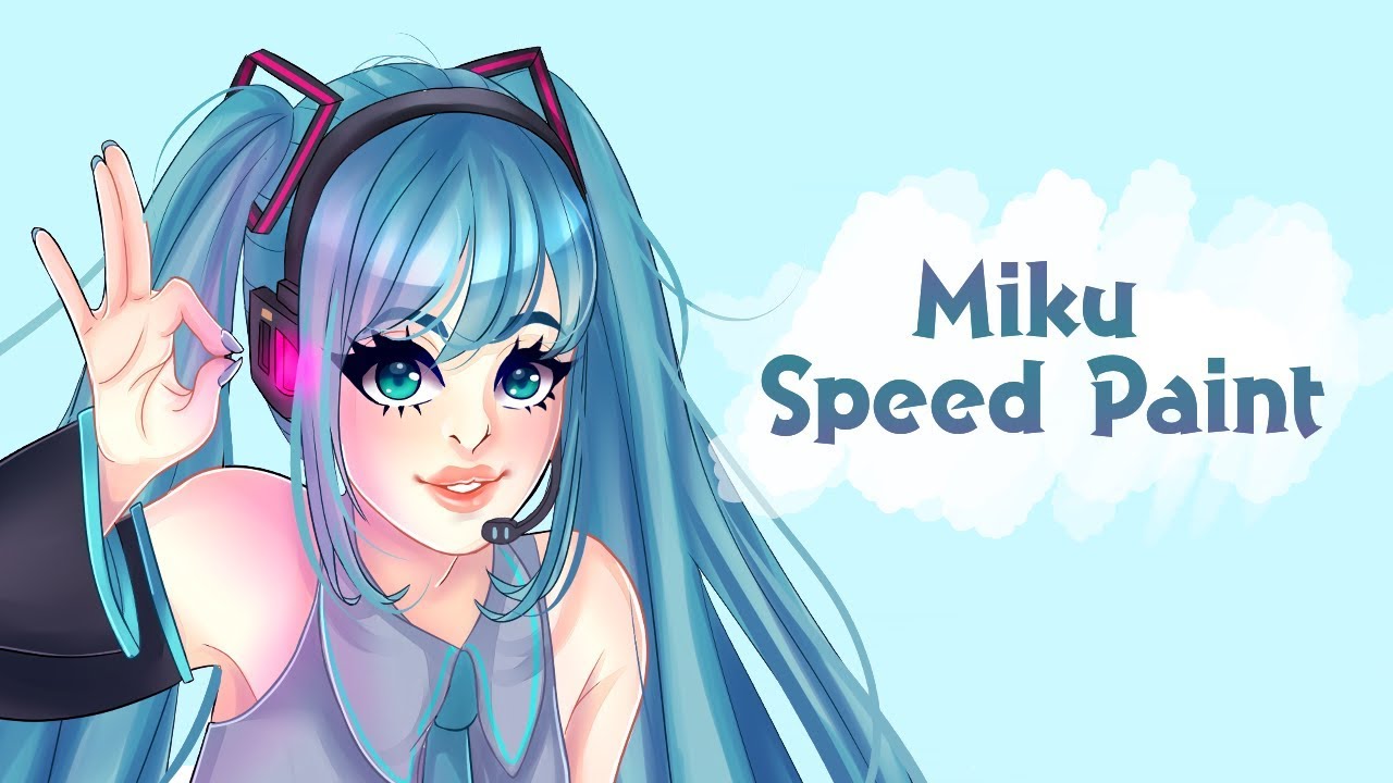 Hatsune Miku Speed Paint - Hitomie - YouTube