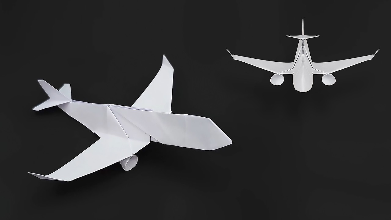 How to Make a Realistic Origami Paper Airplane – Step-by-Step Tutorial ...