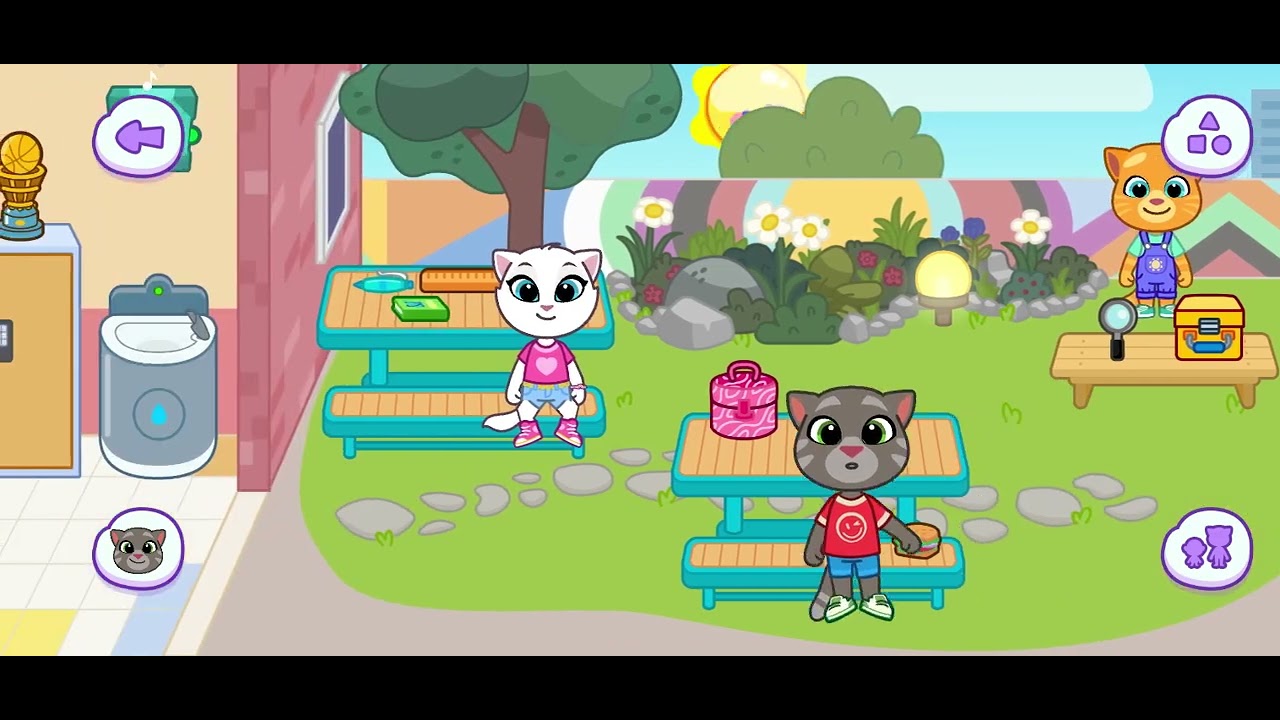 The Talking Tom & Friends World - Nick and Tani Scary Teacher 3D Games ...