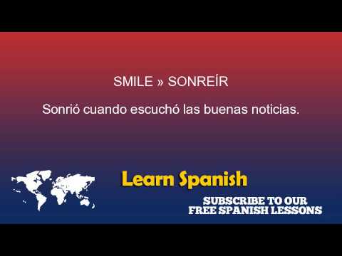 Smile in Spanish - YouTube