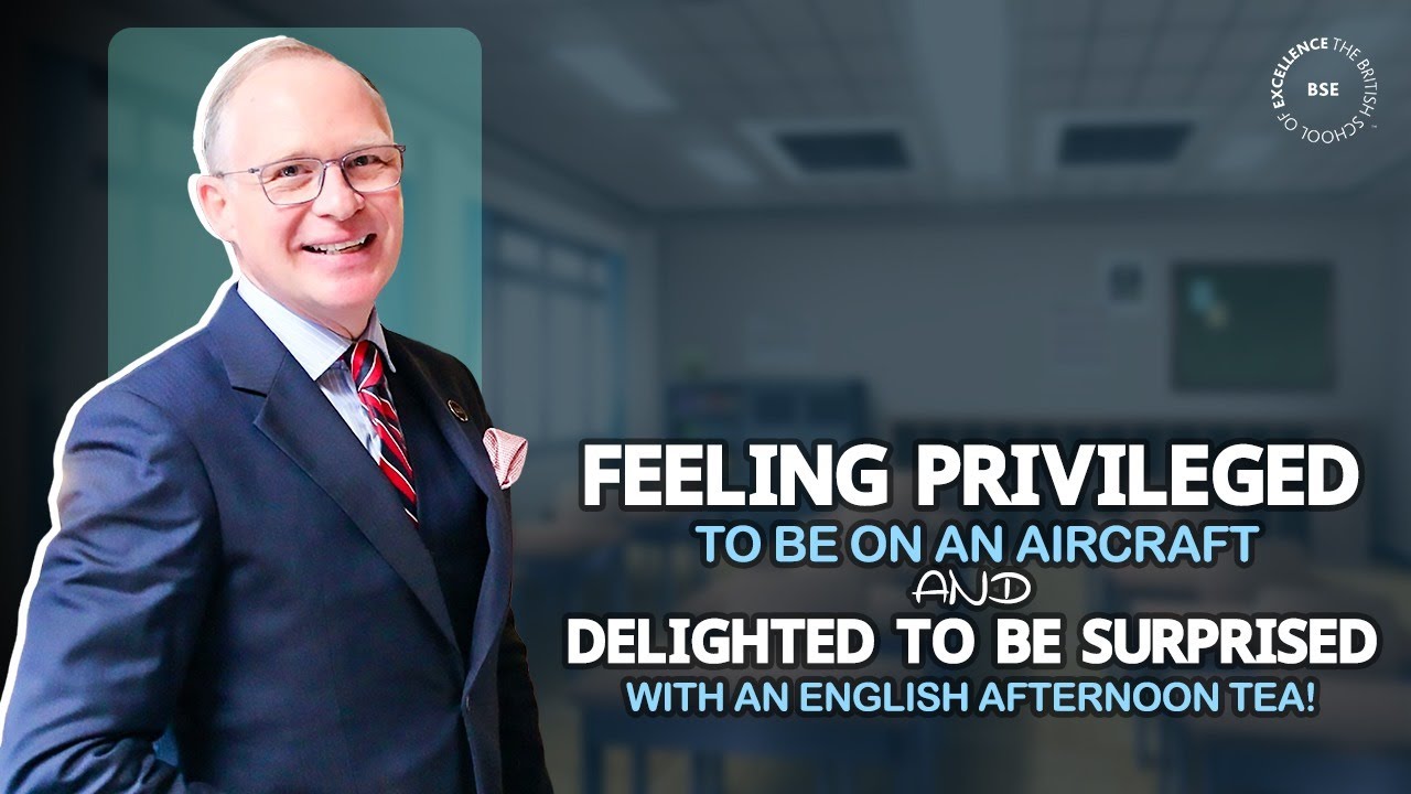 Feeling privileged to be on an aircraft and delighted to be surprised ...