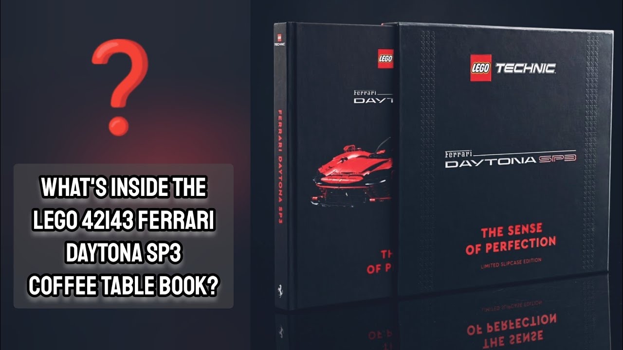 What's Inside the LEGO 42143 Ferrari Daytona SP3 Coffee Table Book ...