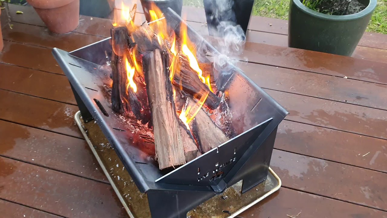 THE WEDGE FIRE PIT 600 in action. - YouTube