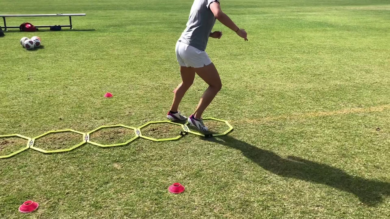 Footwork patterns and agility training for soccer players - YouTube