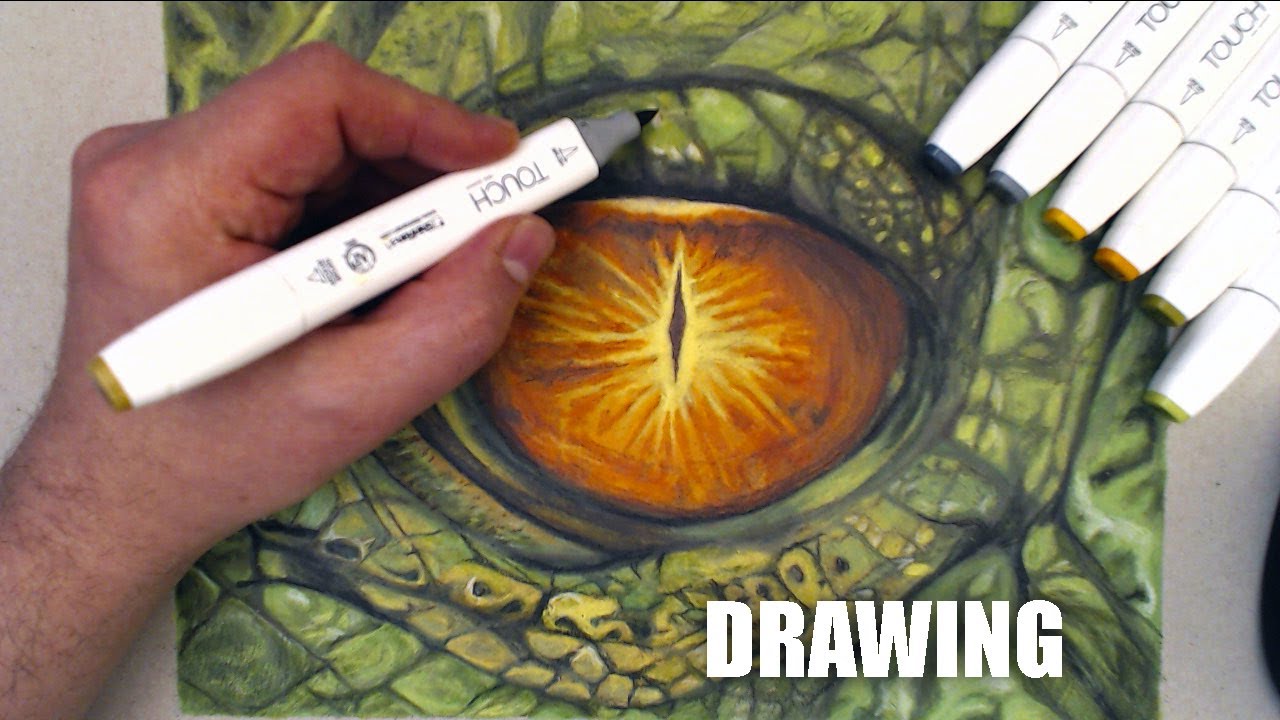 Jurassic World Dominion Speed Drawing T-Rex Eye - YouTube