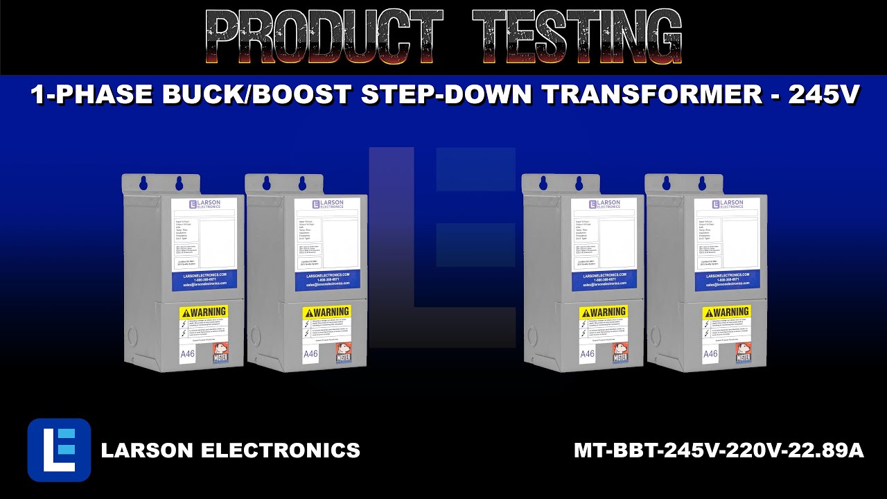 1-Phase Buck/Boost Step-Down Transformer - 245V Primary - 220V ...