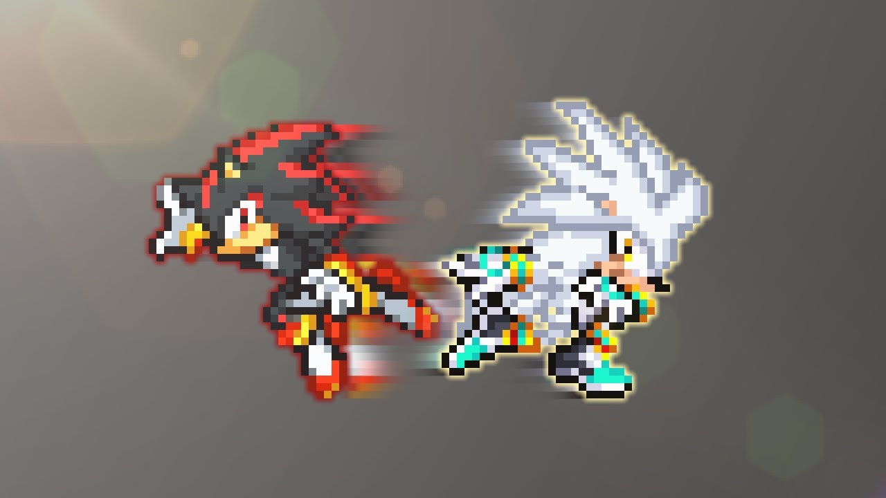 Shadow vs Silver || Sticknodes Sprite Animation - YouTube