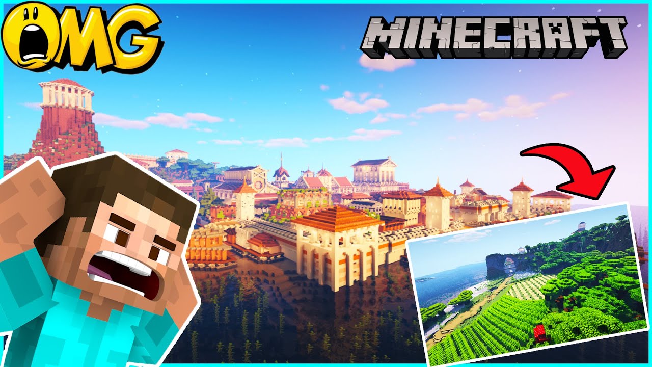 I Found the HIDDEN ULTIMATE MEDITERRANEAN PORT CITY in Minecraft ...