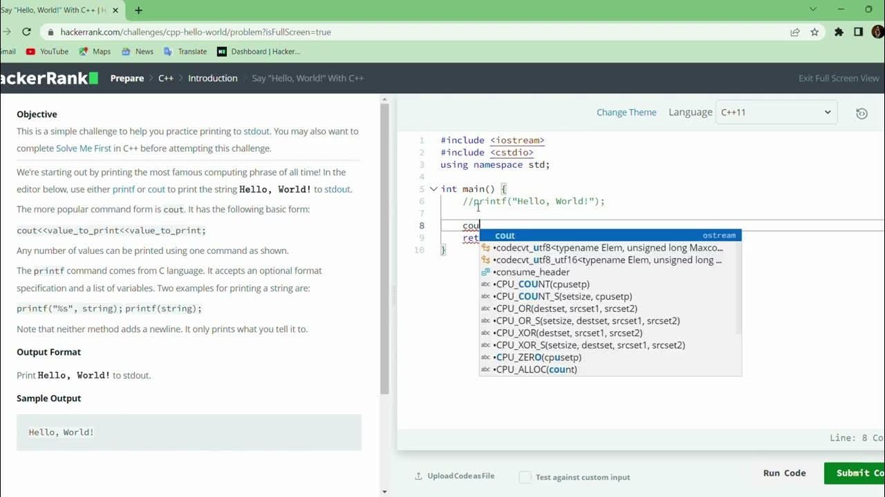 CP_01 Hello World | Competitive Programming Tutorials | Arun Nayak - YouTube