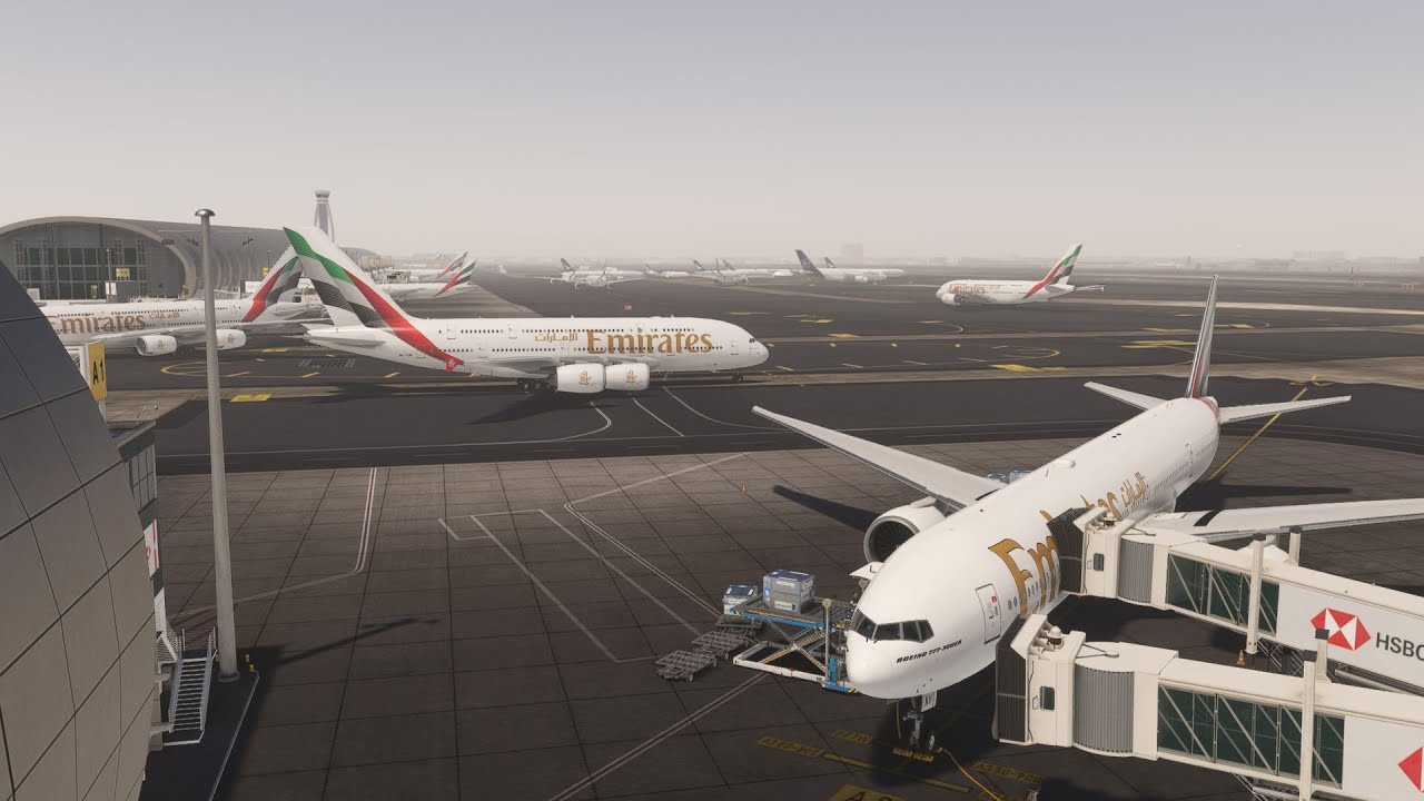 🔴 DUBAI ARRIVAL w/ FULL ATC [OMDB/DXB] - PMDG 777-300ER - YouTube