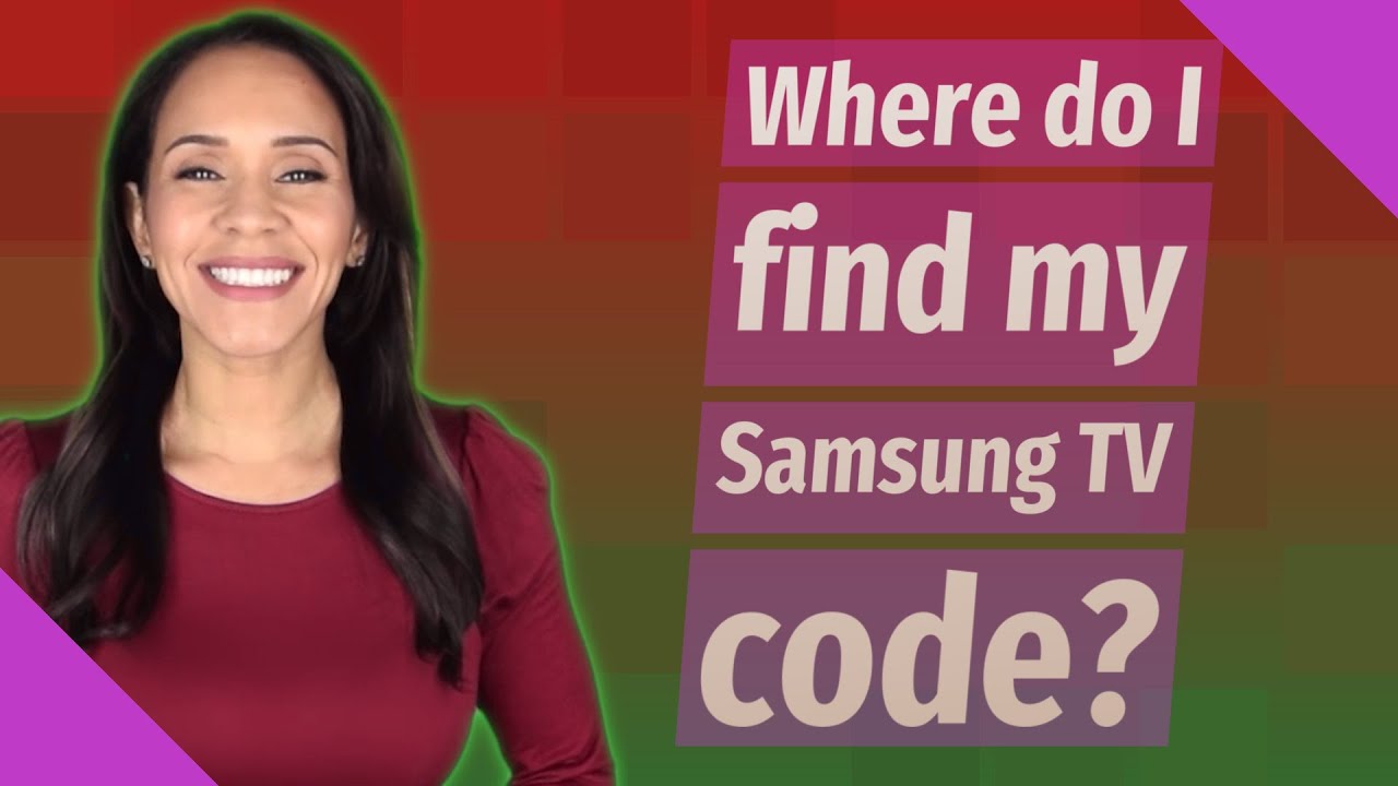 Where do I find my Samsung TV code? - YouTube