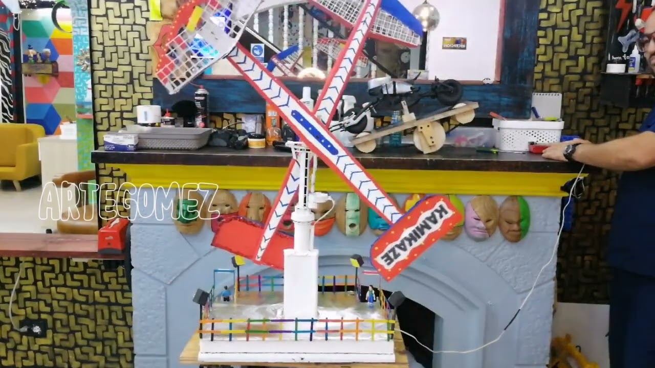 kamikaze juego mecánico de feria #juegos #kamikaze - YouTube
