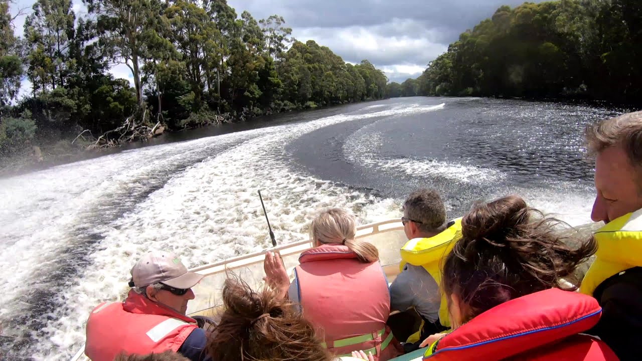 4K Tasmania, Australia. Huon River jet boat ride. - YouTube
