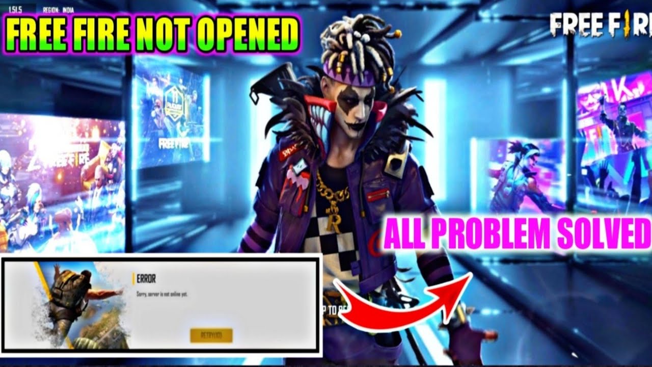 💎Free fire not opening \ all problem solved now \ Trick to open free ...